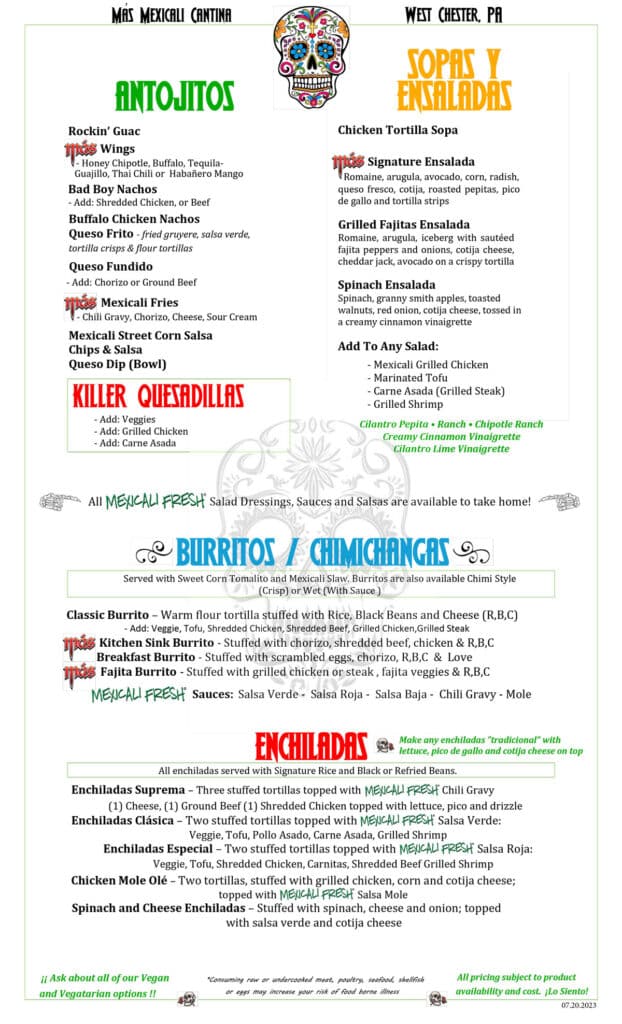 Mexican Cuisine - Más Mexicali Cantina